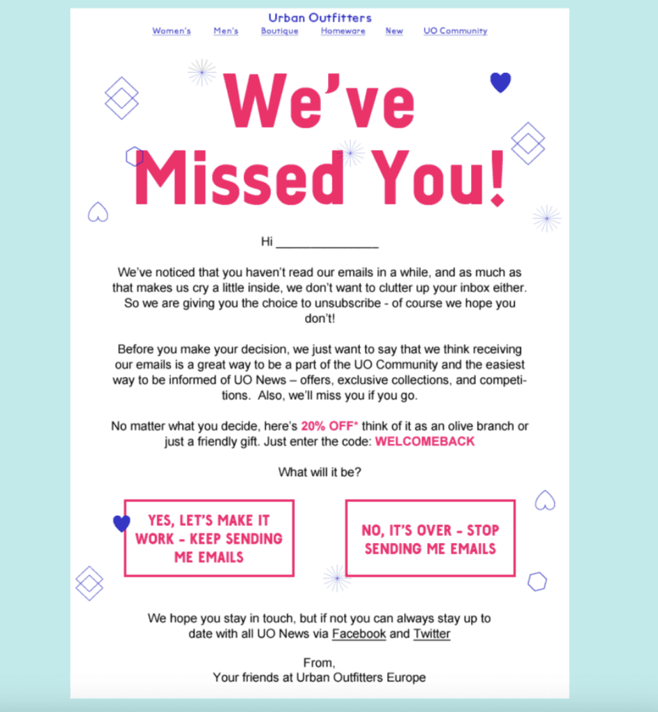 10 Ideas for Impossible-To-Resist Win-Back Email Campaigns - MailCon